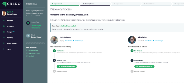 How the Credo network marketplace works
